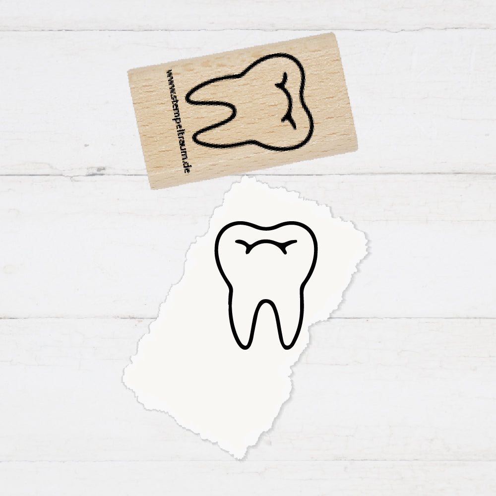 Motivstempel - Stempel - Zahn - Tooth - Stempel Geschenk - DIY Stempel